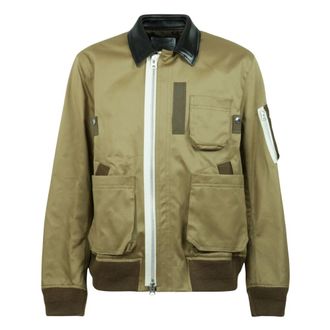 sacai Cotton Chino Blouson - - Jackets - Herren - Beige - M
