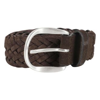 Orciani Homme, Accessoires, Brun, Taille: 110 CM Suede Woven Belt