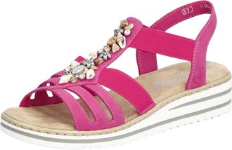 Rieker Damen V0649 Sandale, Pink, 39 EU