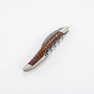 Forge de Laguiole Forge de Laguiole Geschenkset Kellnermesser Sommelierbesteck - Griff Amourette - Edelstahl matt inox+schwarzes Lederetui