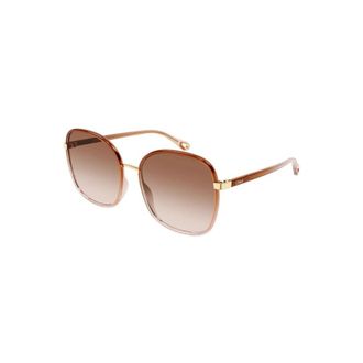 Chlo&eacute; Quadratische Sonnenbrille - - Accessories - Damen - Braun - 56 MM