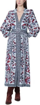Farm Rio Farm Rio, Femme, Robes, Bleu, Taille: 38 FR Marcelle Maxi Dress