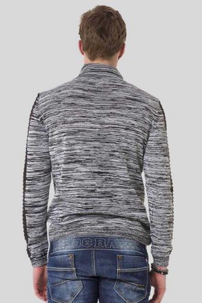 Cipo & Baxx Schalkragenpullover Pullover (1-tlg) mit Schalkragen