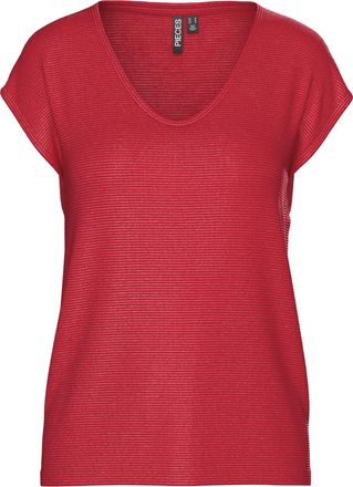 Pieces Pcbillo Tee Lurex Stripes JRS Noos Bc