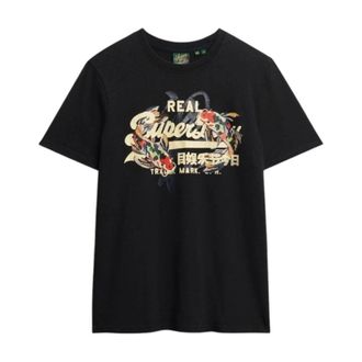 Superdry Relaxed T-Shirt - - Tops - Herren - Schwarzk - S