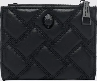 Kurt Geiger Kensington Geldb&ouml;rse von aus gewebtem Lammleder