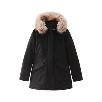 Woolrich Luxus Arctic Raccoon Parka - - Coats - Damen - Schwarzk - S