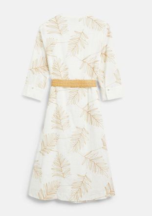 s.Oliver Midikleid Kleid Leichtes Kleid mit Stickerei und G&uuml;rtel