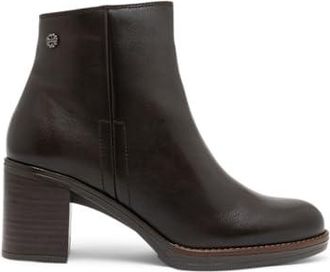 Porronet Bottines en cuir à talon Moka Rania, Café, 40 EU Estrecho