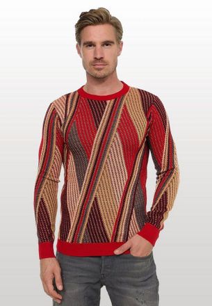 Rusty Neal Strickpullover im Colorblock-Design