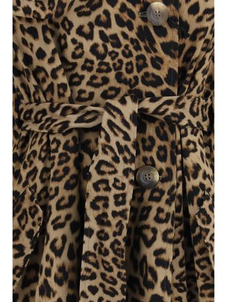 Ella Womens Batwing Sleeve Cotton Trench Coat Multicolour & Raincoats