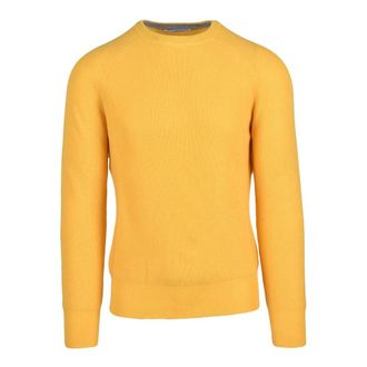 KANGRA Homme, Pulls, Jaune, Taille: L Girocollo Coste Inglese