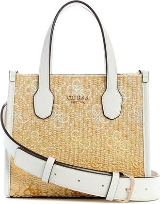 Guess Silvana Mini Two Compartment Tote XS Cornsilk Logo