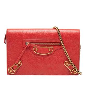 Balenciaga Pre-owned Cuir petite-maroquinerie - Femme - Pre-owned - Rouge - Taille: ONE Size