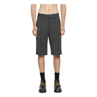 Maison Margiela Nadelstreifen-Shorts aus Wollmischgewebe - - Shorts - Herren - Grau - M