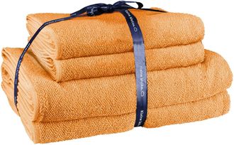 Kleine Wolke Frottier-Set CHILL 4-teilig in Peach mit je 2 St&uuml;ck 50x100cm + 70x140cm