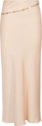 Paco Rabanne Femme, Jupes, Beige, Taille: 36 FR Chain-Detail Maxi Skirt