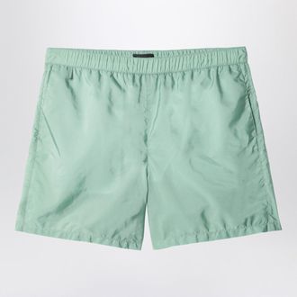 Prada Aquamarinfarbene Re-Nylon Badehose