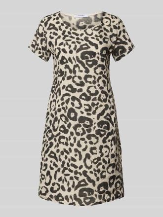 Zabaione Knielanges Kleid aus Leinen-Mix mit Baumwoll-Anteil Modell Ro44saa