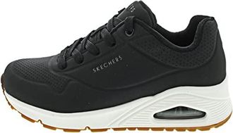 Skechers Femme Uno - Stand On Air Shoes, Noir Black White, 37 EU