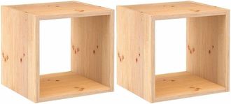 Astigarraga Astigarraga - Cube de rangement en pin massif Dinamic Lot de 2
