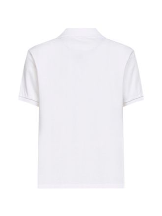 MC2 Saint Barth Mens Polo Shirt Charles White Stretch Cotton T-shirts And Polos