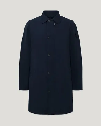 Belstaff Manteau Farer Pour Homme Alpha Nylon Bleu Encre Fonc&eacute; 2xl