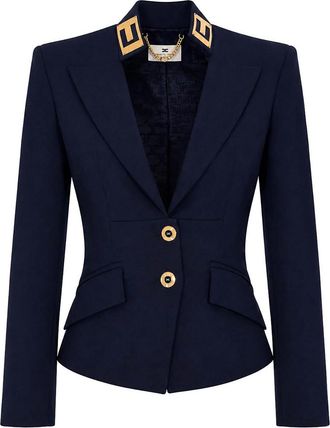 Elisabetta Franchi Blazer - Bleu Fonc&eacute;