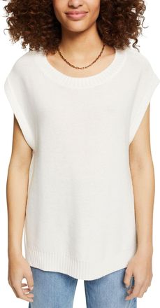 Esprit Damen 032EO1I306 Pullover, 110/OFF White, M