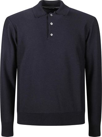 Drumohr Homme, Pulls, Bleu, Taille: XL Polo Neck Sweater