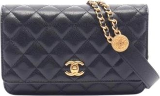 Chanel Sac bandouli&egrave;re vintage doccasion - Femme - Pre-owned - Noir - Taille: ONE Size