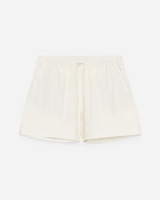Arket Popeline-Shorts Mit Kordelzug -Wei&szlig;