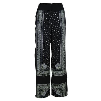 Pinko Bandana Print Wide-Leg Hose - - Trousers - Damen - Schwarzk - XS