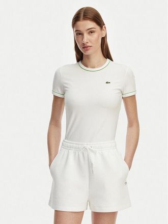Lacoste T-Shirt TF5289 Wei&szlig; Slim Fit