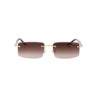 Montblanc Montblanc, Homme, Accessoires, Jaune, Taille: 56 MM Rectangle Lunettes de soleil
