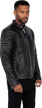 Schott NYC LCJOE Blouson, Noir (Black), Medium (Taille fabricant: M) Homme