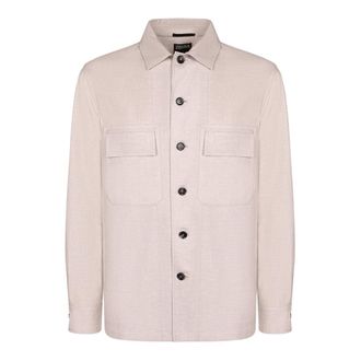 Ermenegildo Zegna Homme, Chemises, Beige, Taille: S Surchemise