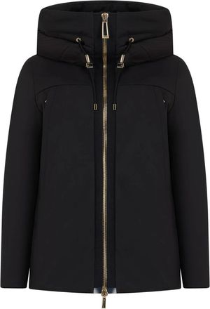 Moorer Veste Courte Ermione avec Capuche - Femme - Vestes - Noir - Taille: 36 FR