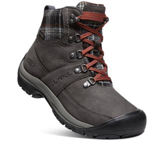 Keen Damen Kaci 3 Winter Mid Waterproof Winterstiefel, Tortoise Shell/Red Plaid, 38.5 EU