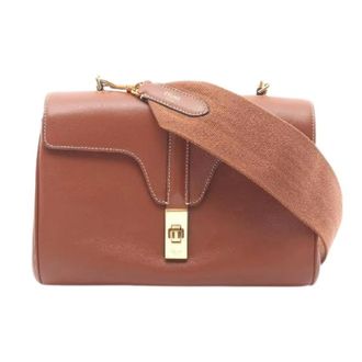 Celine Pre-owned Teen Soft 16 Sac Bandouli&egrave;re en Cuir - Femme - Pre-owned - Brun - Taille: ONE Size