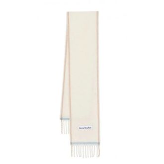 Acne Studios unisex, Accessoires, Beige, Taille: ONE Size Echarpe &eacute;troite laine mohair bords frang&eacute;s