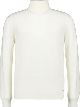 Pierre Cardin Herren Pullover wei&szlig; Merinowolle unifarben
