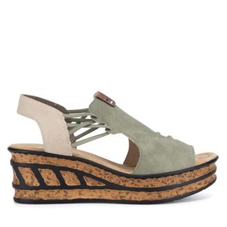 Rieker Sandalen Rieker 68175-52 Gr&uuml;n