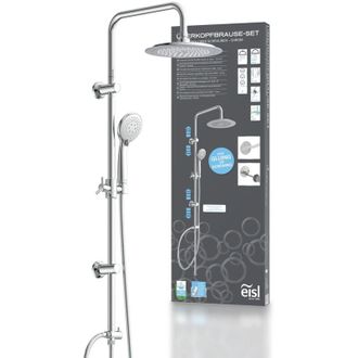 Eisl Berkopfbrause-Set, Chrom, zum Kleben