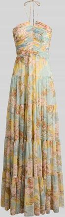 Lauren Ralph Lauren Neckholder Abendkleid mit Allover-Muster