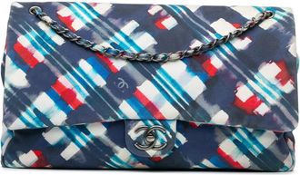 Chanel Hobo Bags - XXL Printed Canvas Airline Single Flap - Gr. unisize - in Blau - f&uuml;r Damen