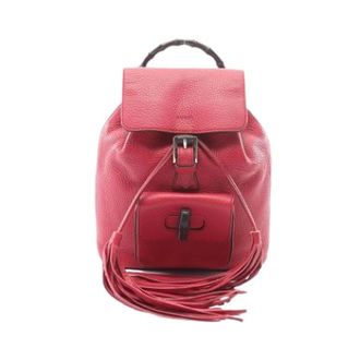 Gucci Pre-owned Vintage Backpack - Femme - Pre-owned - Rouge - Taille: ONE Size