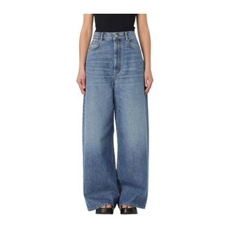 Sportmax Jean &Eacute;vas&eacute; Bleu Chic - Femme - Jeans - Bleu - Taille: W26