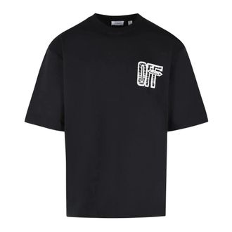 Off-white Motion Arrow Skate Baumwoll-T-Shirt - - Tops - Herren - Schwarzk - L