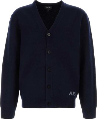 A.P.C. A.p.c., Homme, Pulls, Bleu, Taille: M Kenny Cardigan